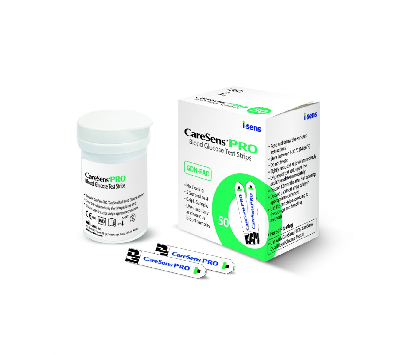 CareSens Pro Blood Glucose Test Strips N50 — dia24